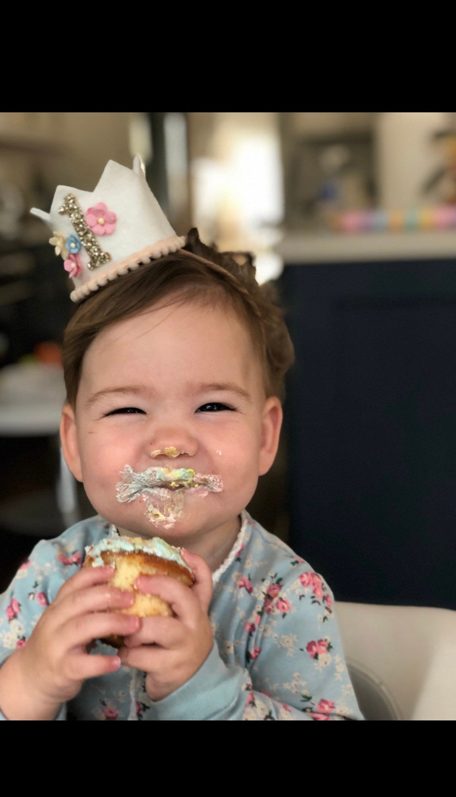 Birthday Crown Baby Crown Cake Smash Crown Wool Felt Crown - Etsy
