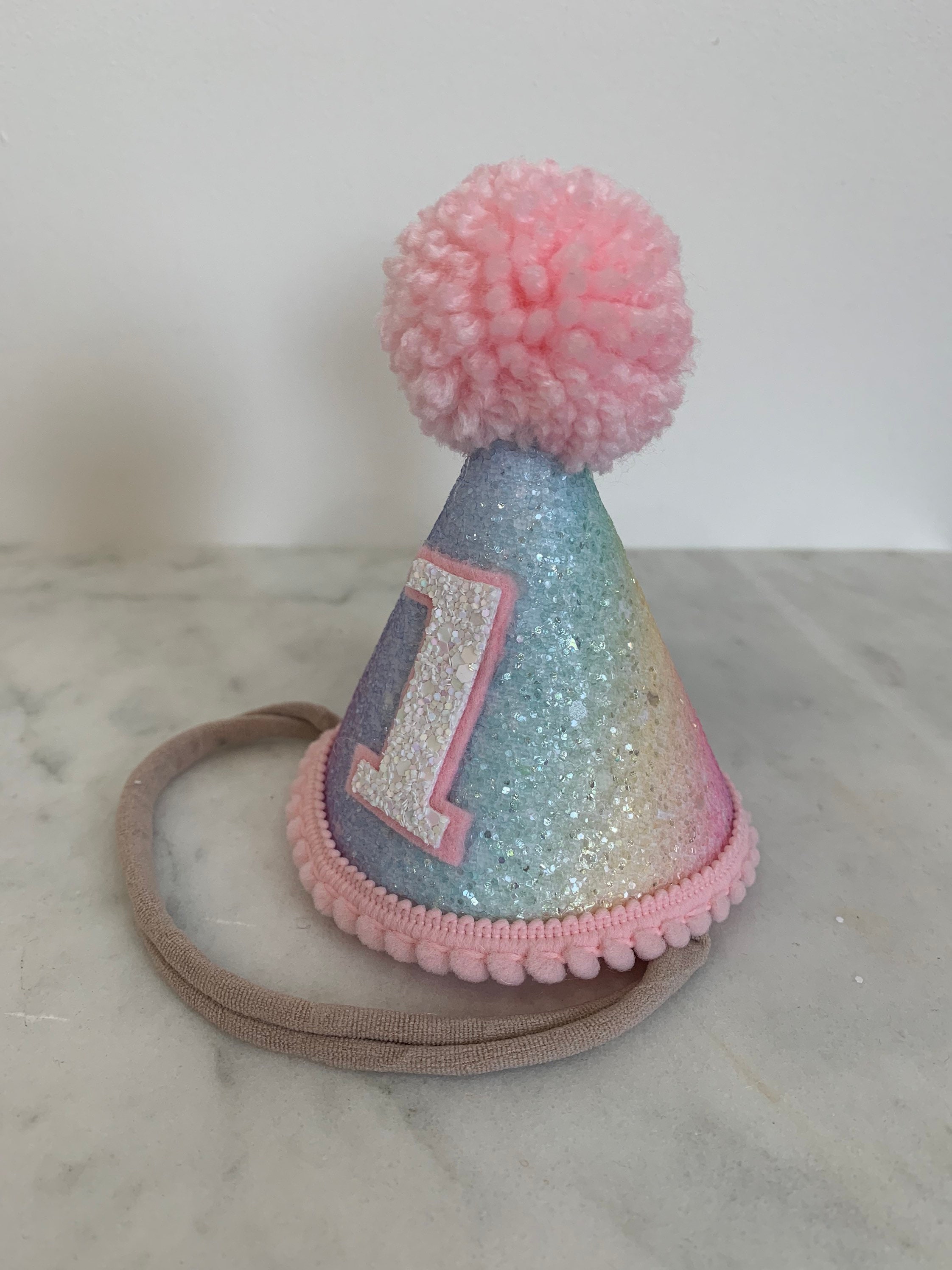 Rainbow Party Hat Cake Smash Crown Birthday Party Hat | Etsy