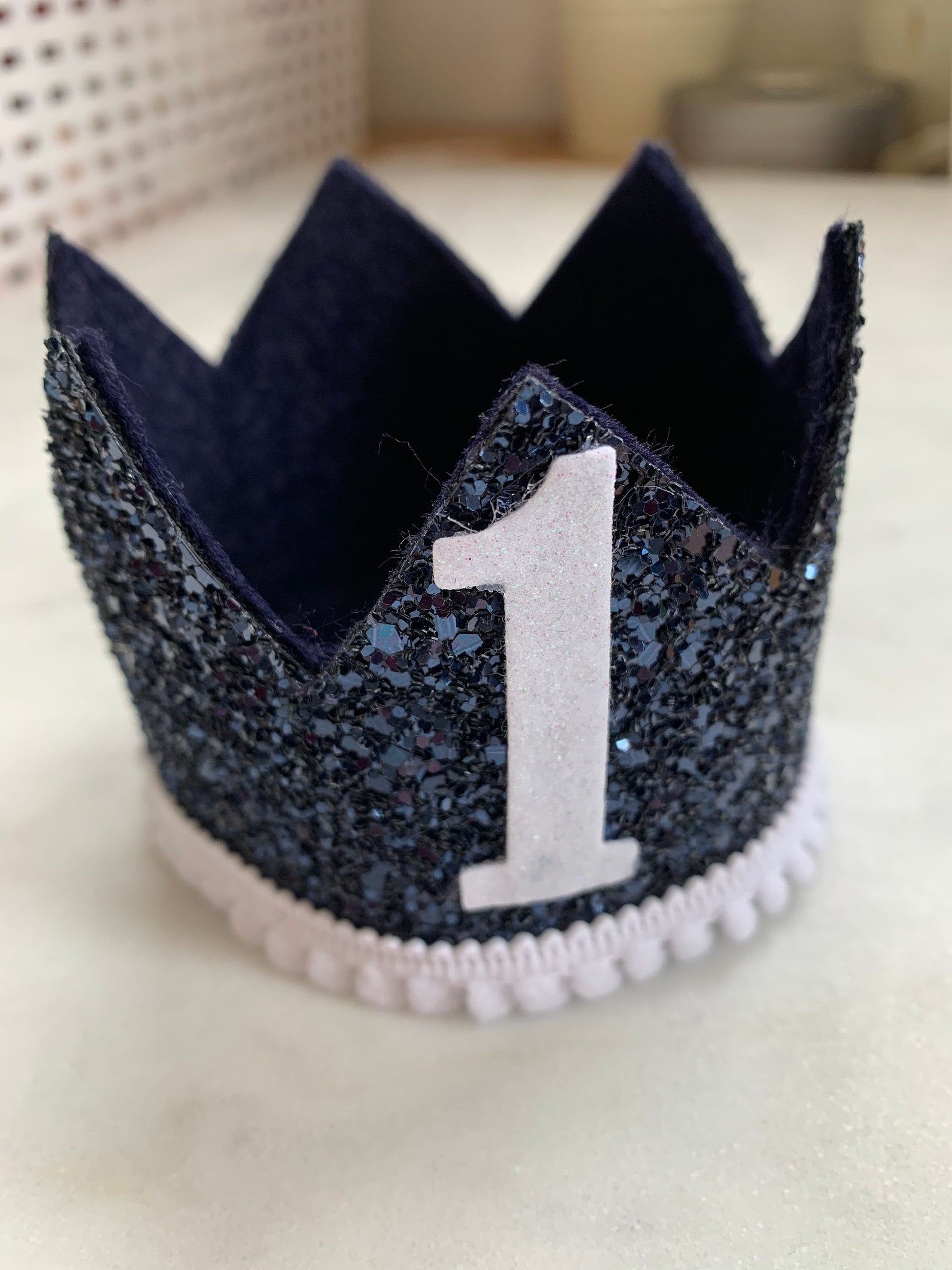 Boys Birthday Crown, Boys Cake Smash, Party Hat, Navy Birthday Crown ...