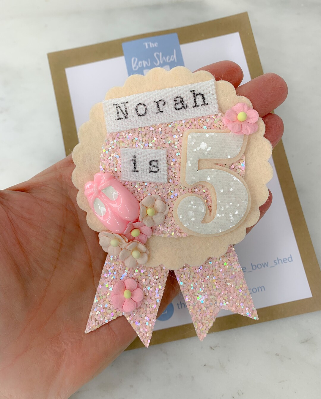 Ballet Birthday Badge, Ballet Party, Ballerina Gift, Personalised ...