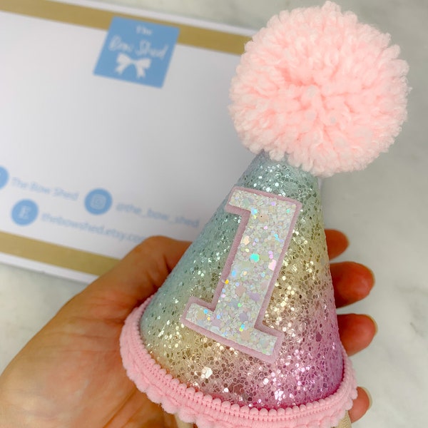 Rainbow Party Hat - Etsy