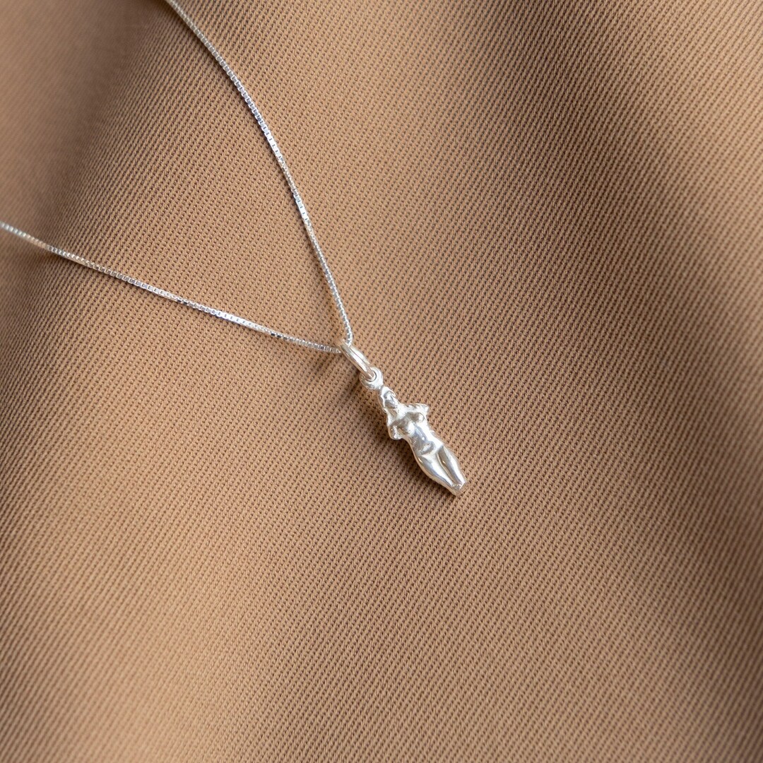 Aphrodite Small Necklace, Greek Goddess Pendant Necklace, 925 Sterling ...
