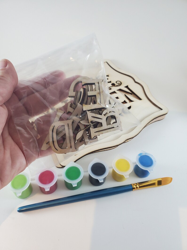 Garden Sign DIY Kit Kit for Painting Wood Sign Welcome | Etsy