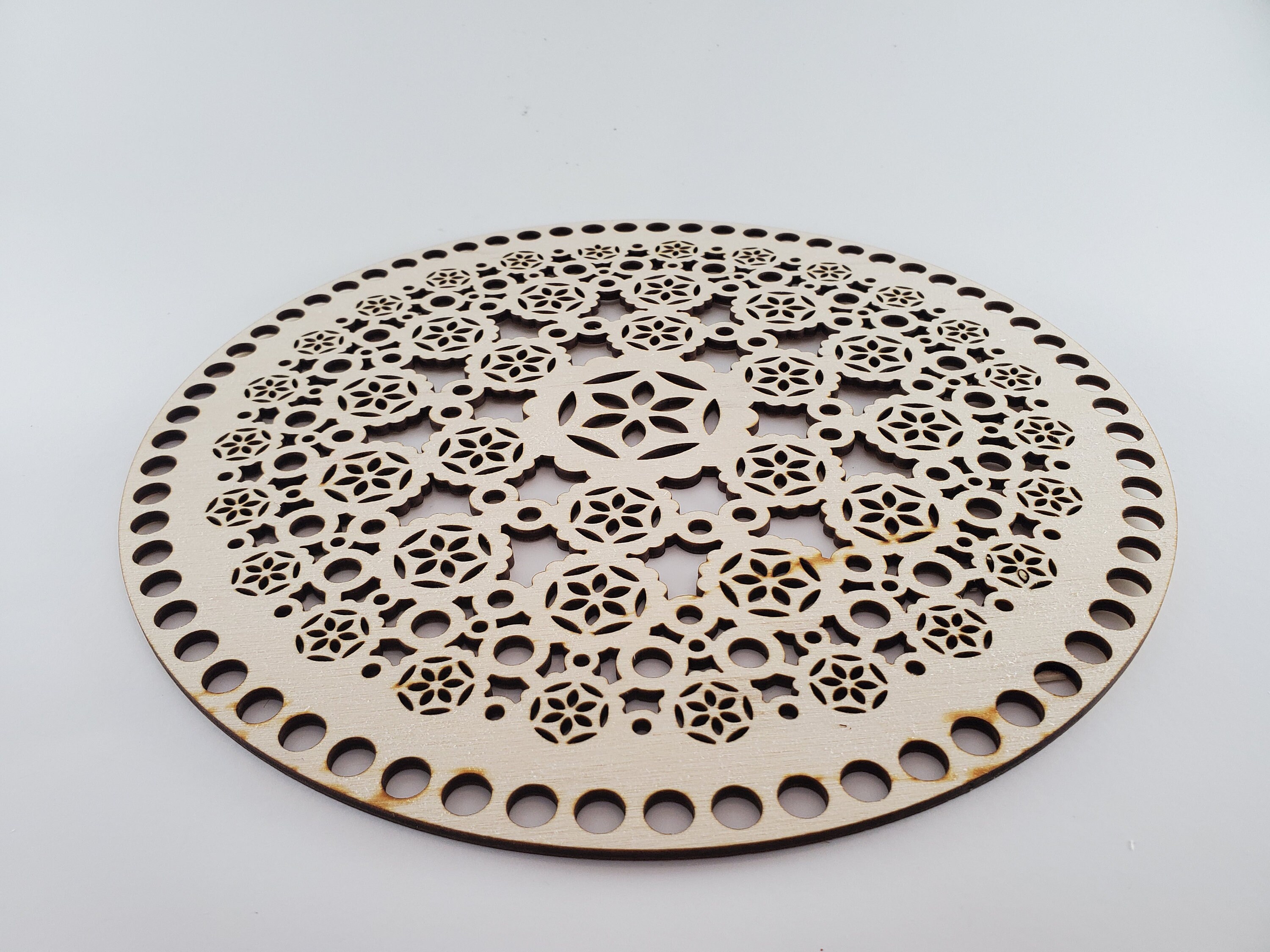 CROCHET BASKET Base Laser Cut Wooden Basket Base Crochet - Etsy