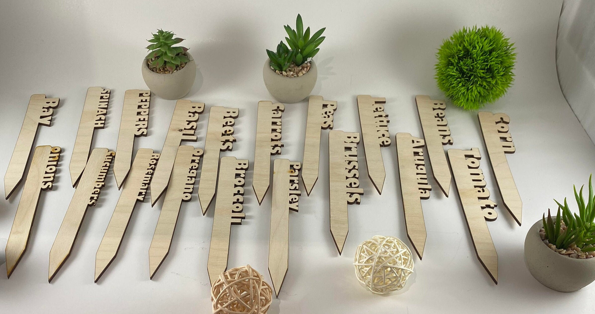 Garden Markers Garden Sticks Vegetable Sticks Personalized - Etsy Canada