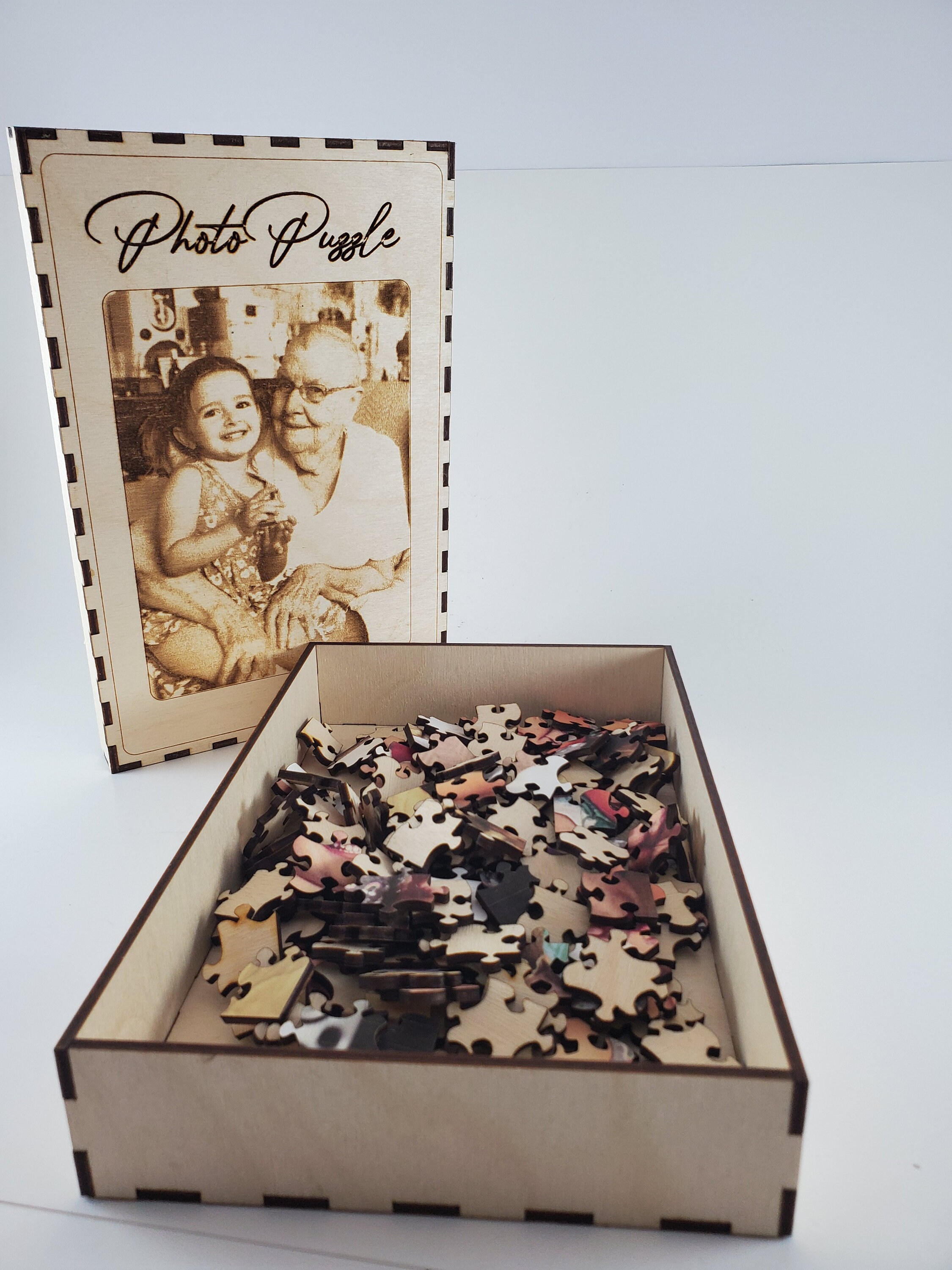 Custom Wooden Jigsaw Puzzle Photo Simple Pieces Name Custom - Etsy Canada