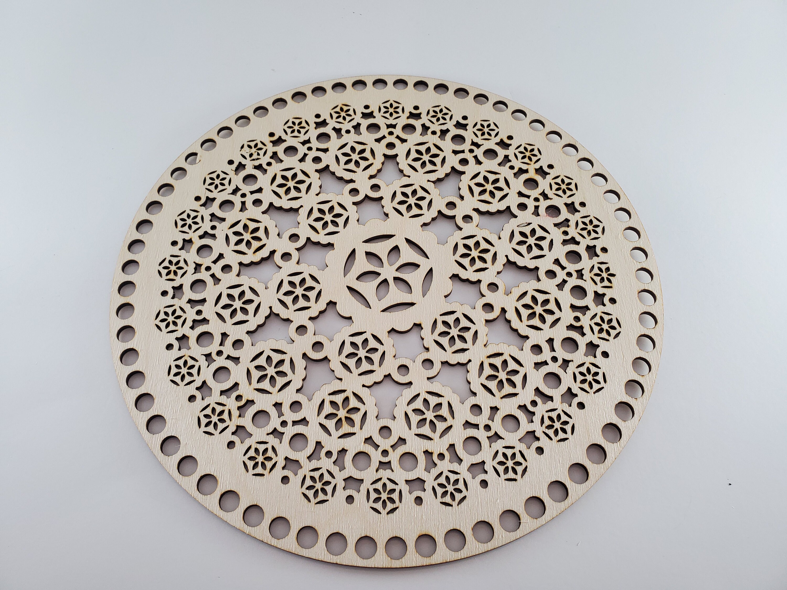 CROCHET BASKET Base Laser Cut Wooden Basket Base Crochet - Etsy