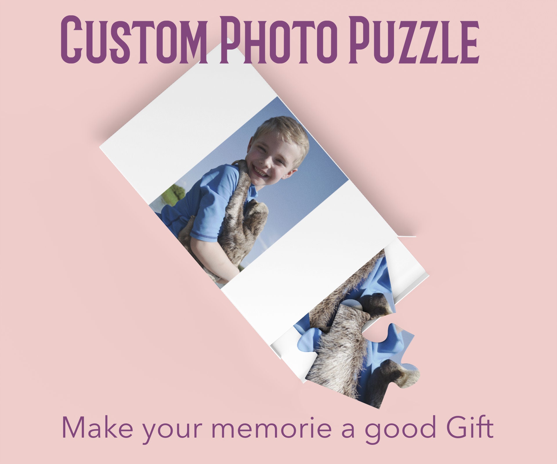 Custom Wooden Jigsaw Puzzle Photo Simple Pieces Name Custom | Etsy Canada