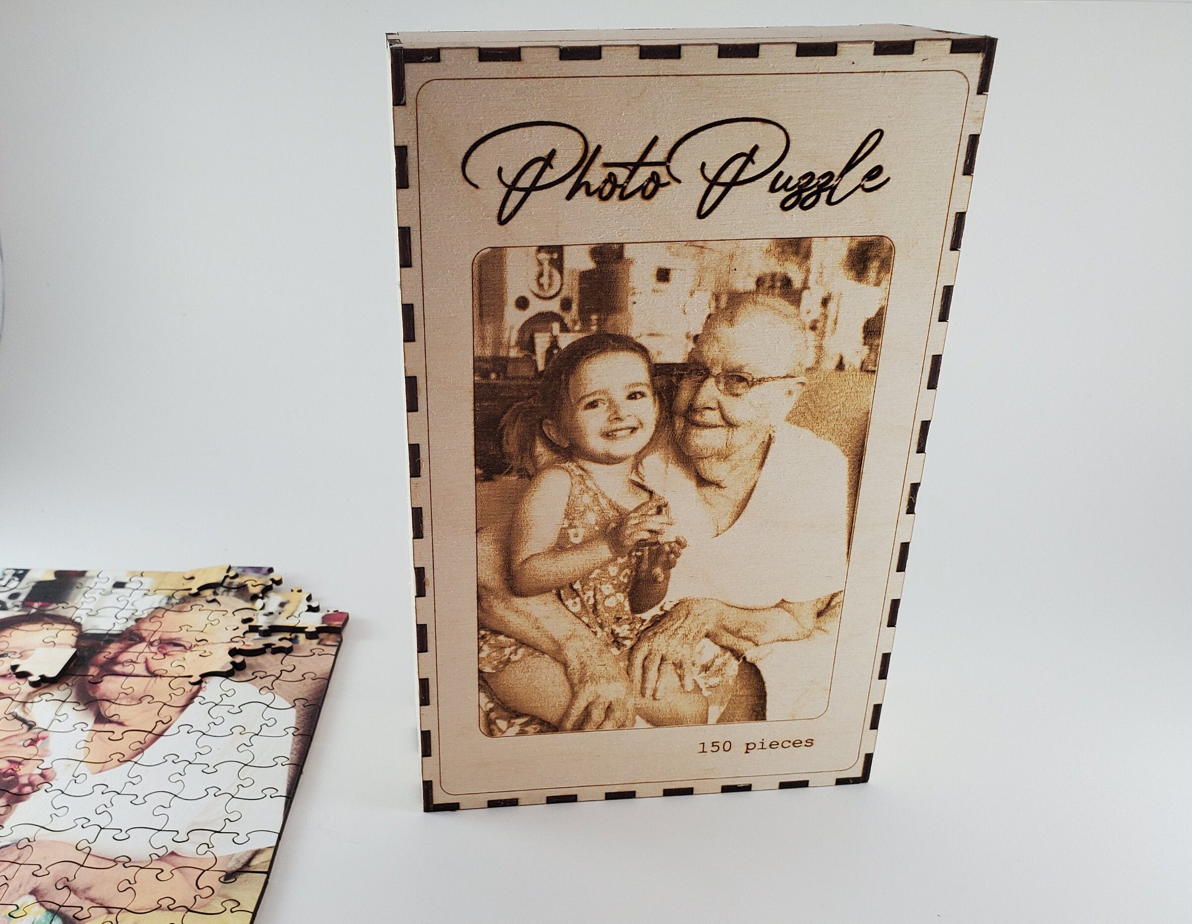 Custom Wooden Jigsaw Puzzle Photo Simple Pieces Name Custom - Etsy Canada