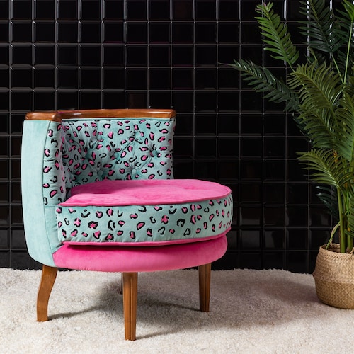 Embroidered Armchair Eclectic Accent Chair | Etsy