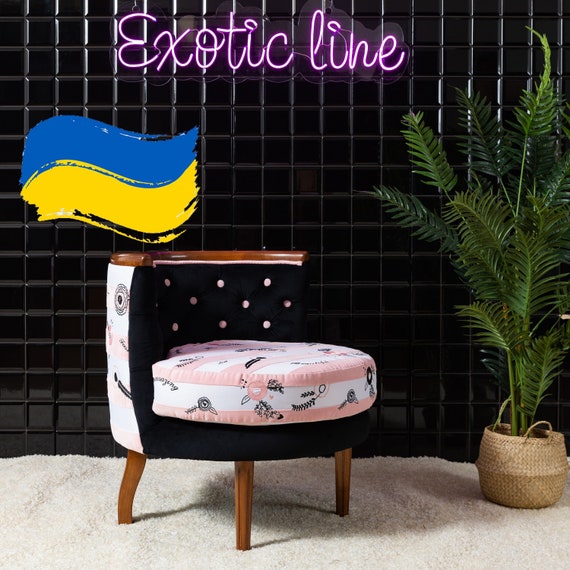 Embroidered Armchair Eclectic Accent Chair - Etsy