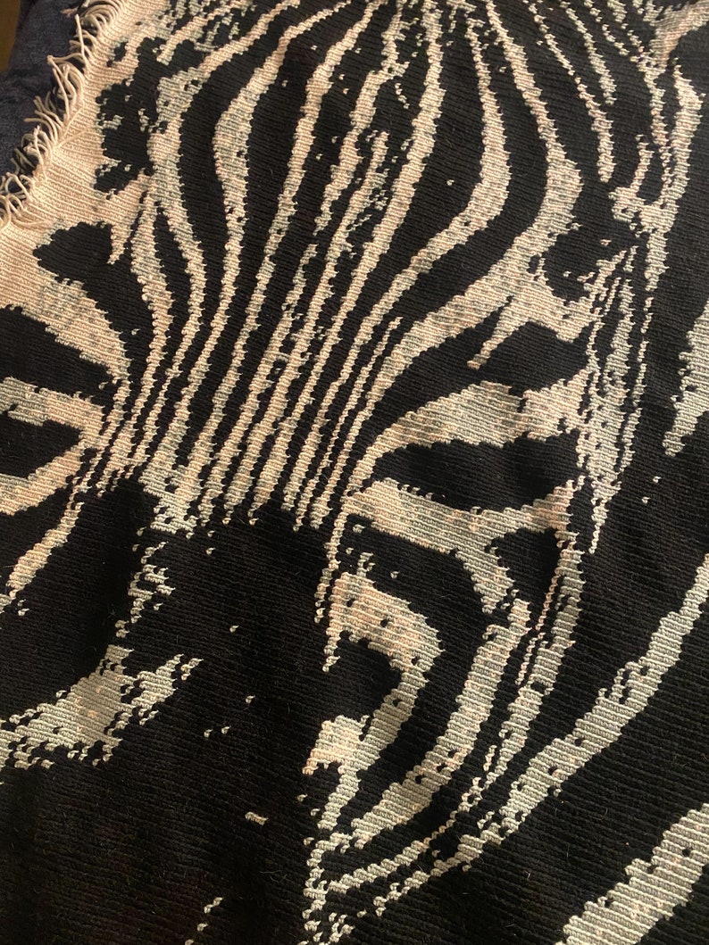 Three Color Zebra Graphgan Lap Blanket - PDF Download Pattern Only - Etsy