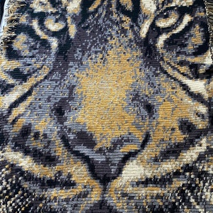 Tiger Graphgan Lap Blanket - PDF Download Pattern Only - Etsy