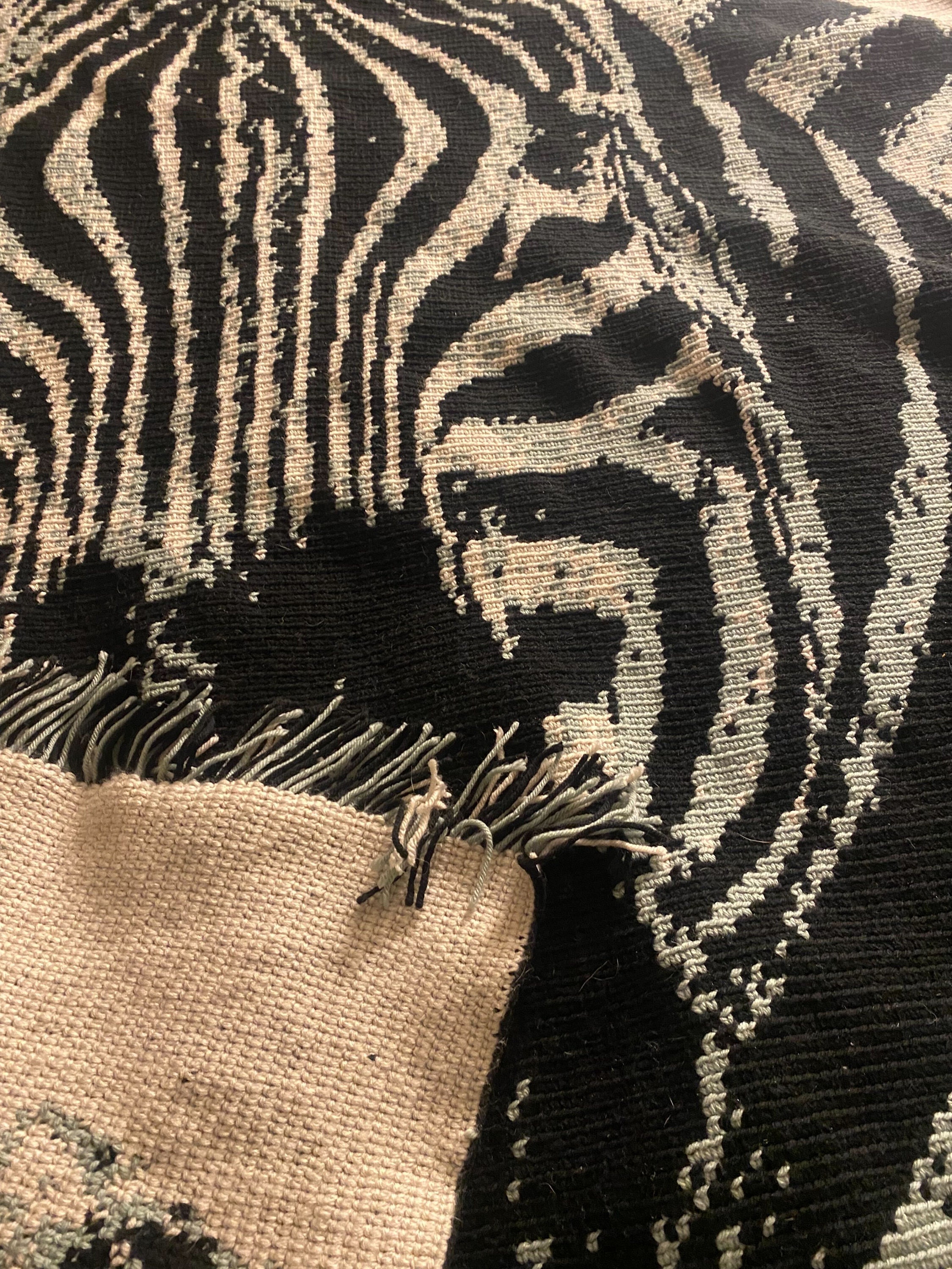 Three Color Zebra Graphgan Lap Blanket - PDF Download Pattern Only - Etsy