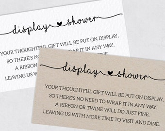 Display Shower Tags - Etsy