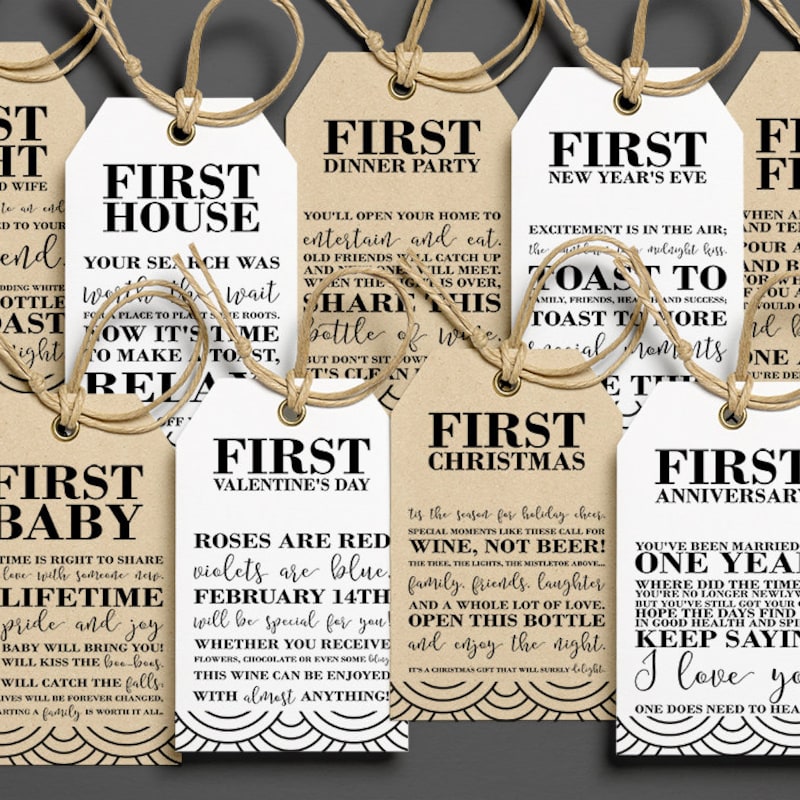 Milestone Wine Label - Etsy