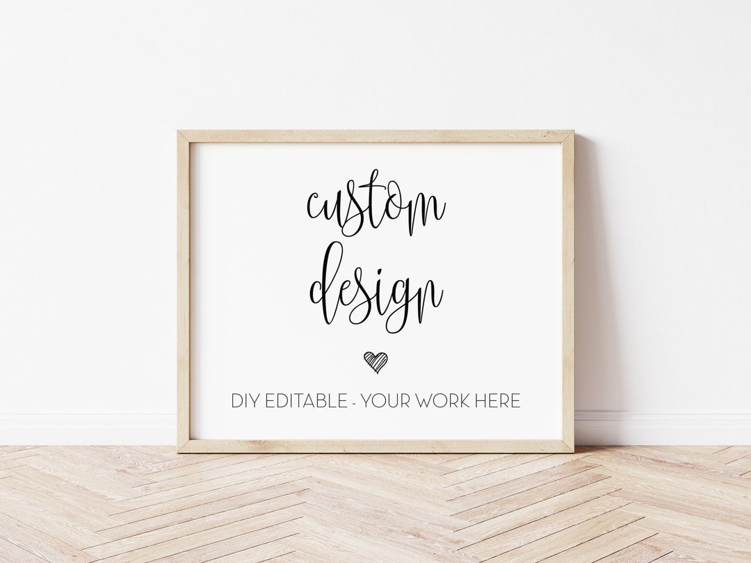 Editable Sign for Home, Custom Sign for Home, Editable Sign Template ...