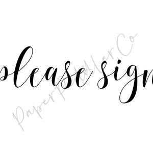 Instant Download Please Sign Printable, Please Sign Baby Guestbook ...