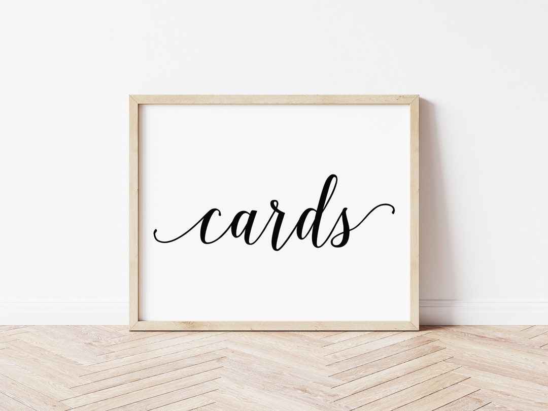 Cards Sign Wedding, Graduation Cards Sign Printable, Printable Funeral ...
