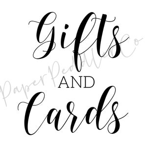 Instant Download Gifts and Cards Sign Printable Gifts and - Etsy