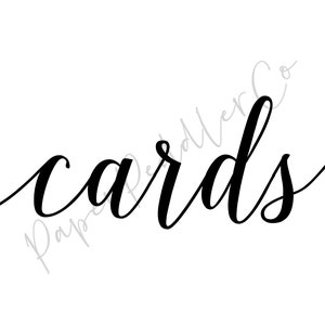 Cards Sign Wedding, Graduation Cards Sign Printable, Printable Funeral ...