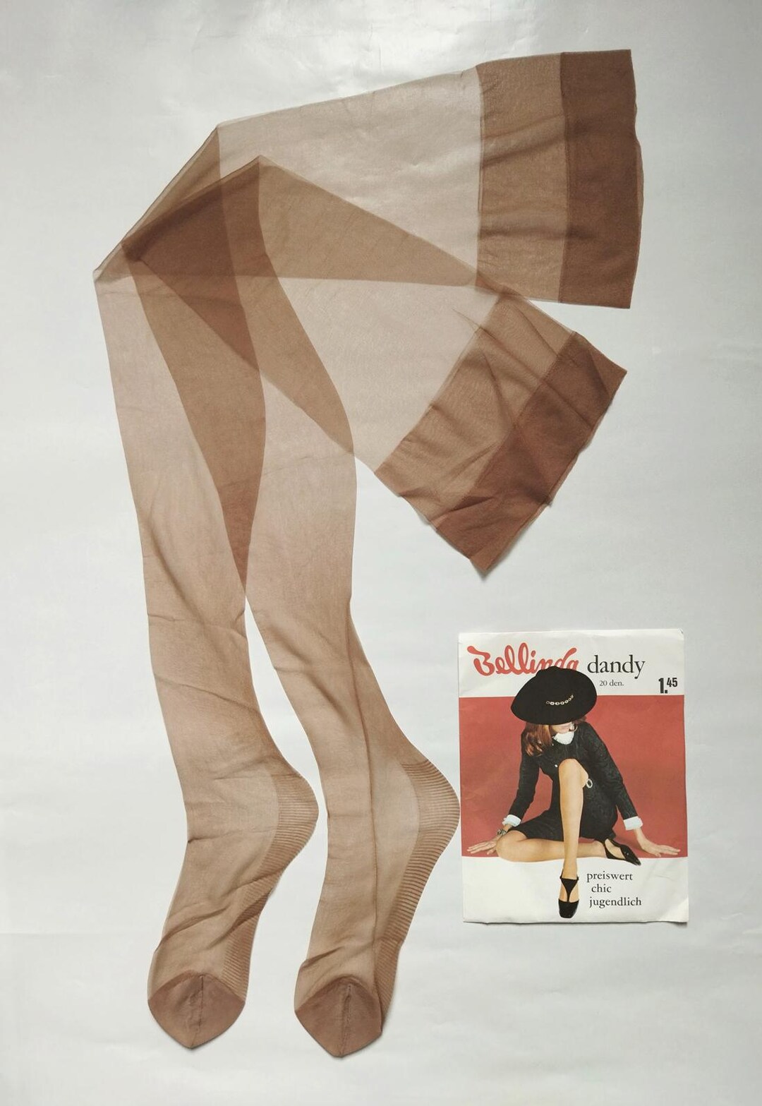 Vintage Bellinda Dandy Women's 20 Den Nylon Stockings,calze,strümpfe ...