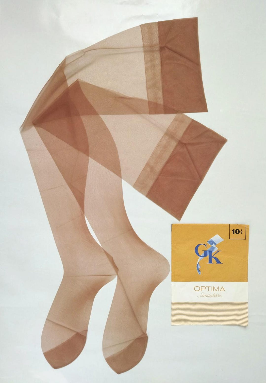 Vintage GK Optima Sandalette Women's Nylon Stockings, Calze, Strümpfe ...