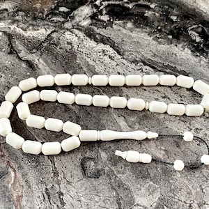 REAL Camel Bone Islamic Prayer 33 Beads, Tasbih, Misbaha, Tasbeeh ...