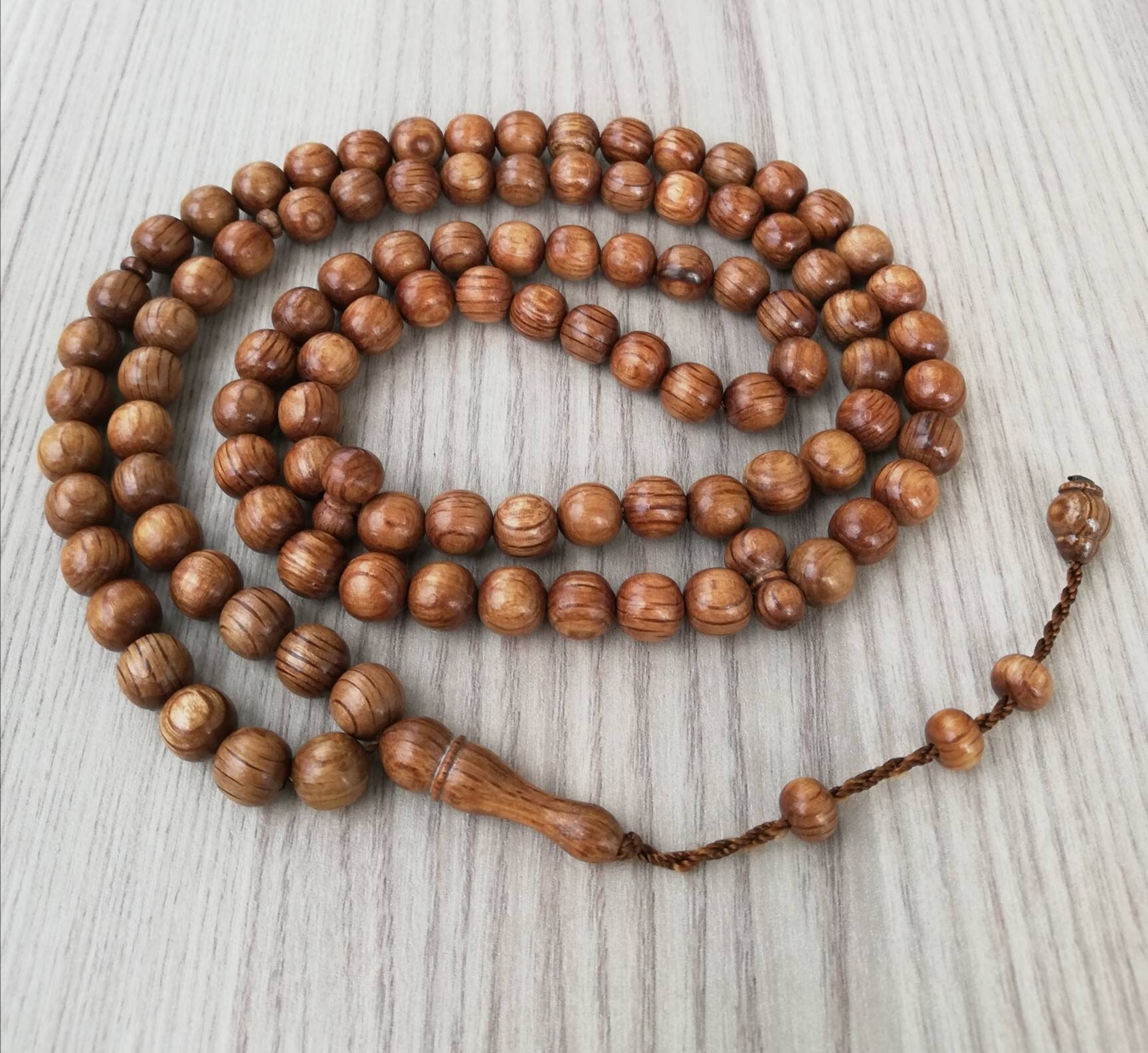 REAL Oak Tree big Size 10mm Islamic Prayer 99 Beads | Etsy
