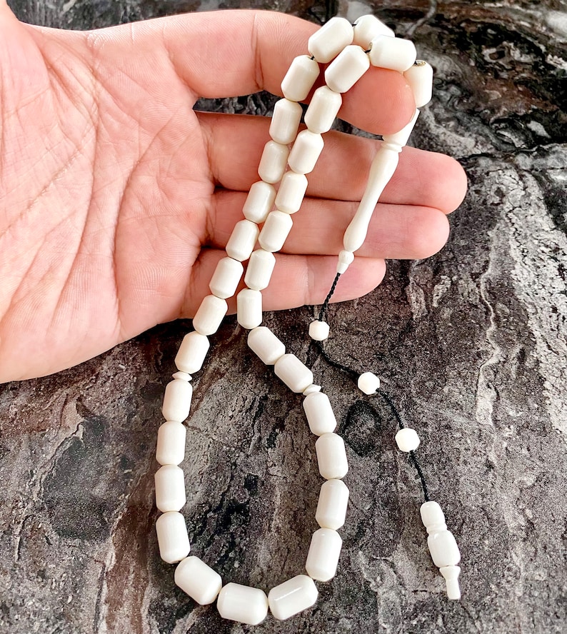 REAL Camel Bone Islamic Prayer 33 Beads Tasbih Misbaha - Etsy