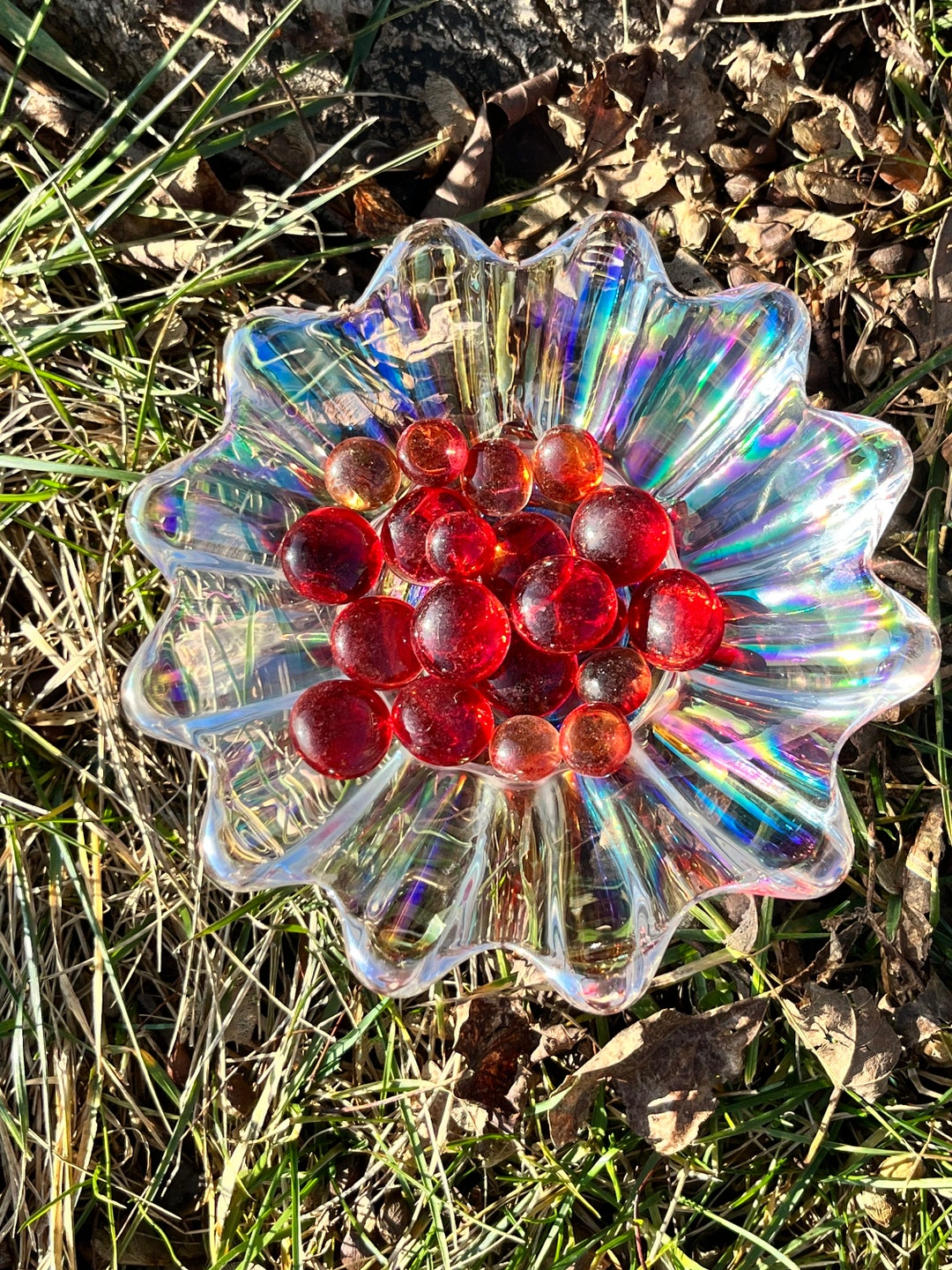 Butterfly & Bee Bath/ Puddler/ Way-station MINI Iridescent Bloom - Etsy