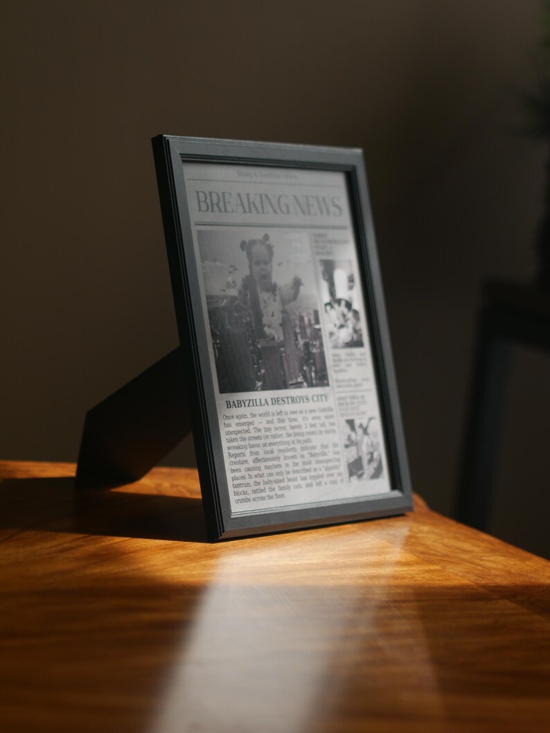 Custom Front Newspaper Page With Custom Articles | Printed and Framed ...