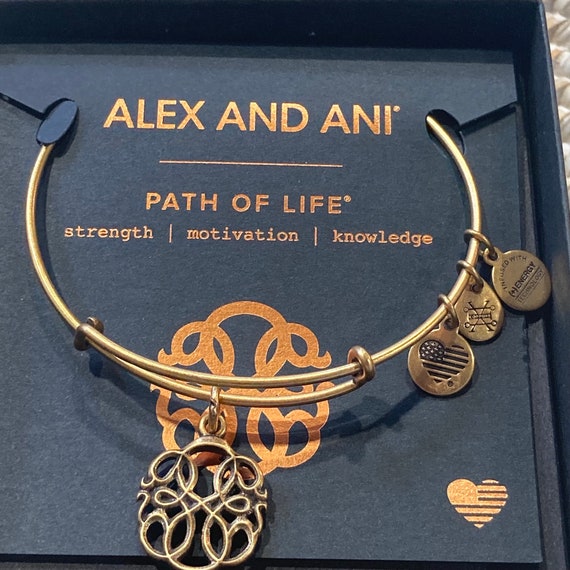 Alex and Ani Path of Life Bangle Bracelet - Vintage C… - Gem