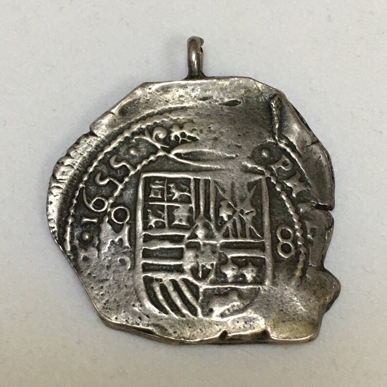 8 Reales Silver Cob Made from Silver Recovered from the | Etsy