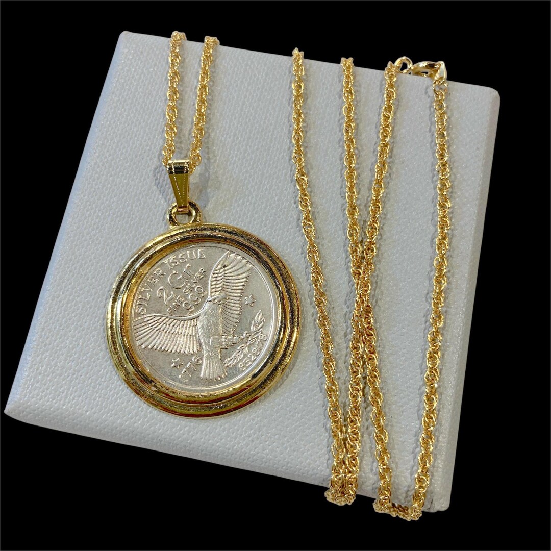 Vintage Silver Issue 2 Gr Pure Silver .999 1776 Serialized Medallion ...