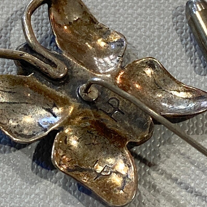 Old Pawn Navajo Signed HP (conjoined) Button Turquoise Butterfly ...
