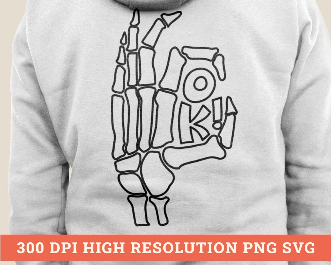 Skeleton OK Sign Svg-png, Skeleton Hands Svg-png, Skeleton Peace Sign ...