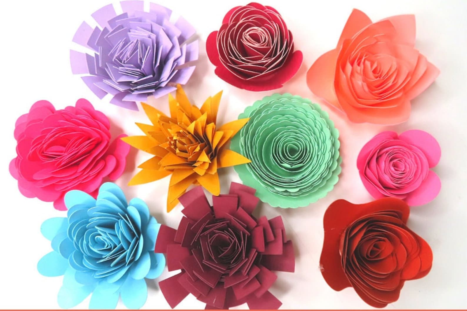 Flor enrollada Svg Flor de papel Svg Flor Svg Clipart de - Etsy México