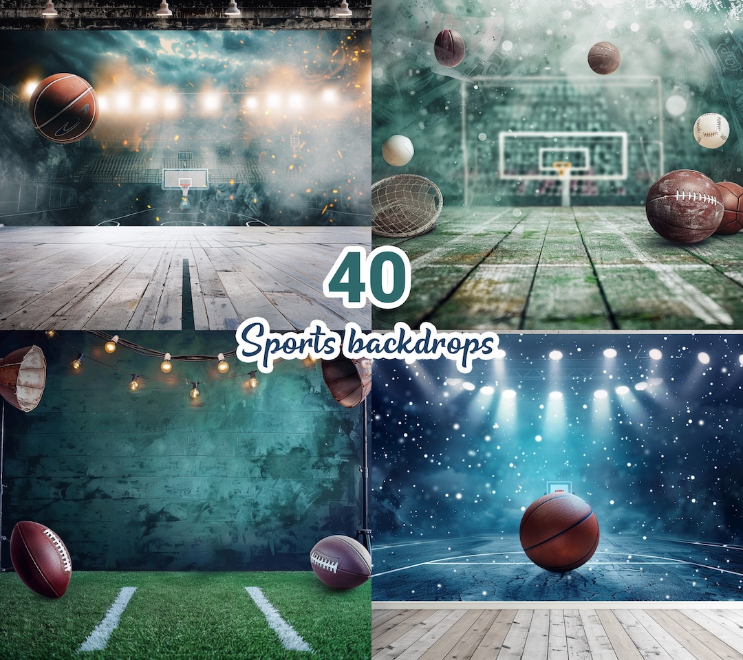 Sports Photo Digital Backdrop, All Sports Backgrounds, Photoshop Sports ...