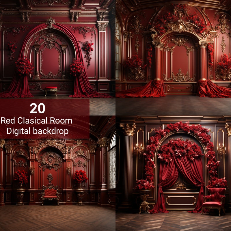 Studio Red Back Drop - Etsy
