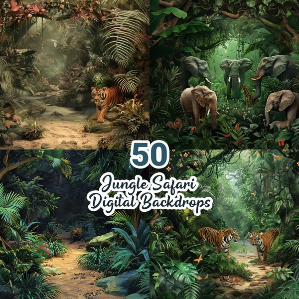 Jungle Backdrop - Etsy