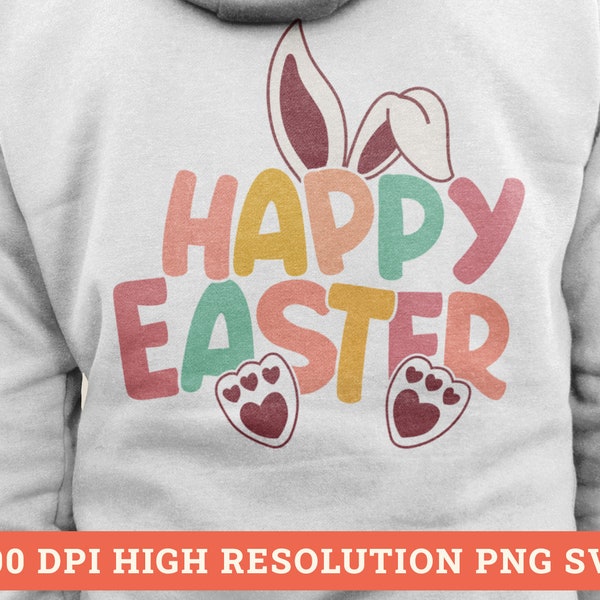 Happy Easter Bunny Svg - Etsy