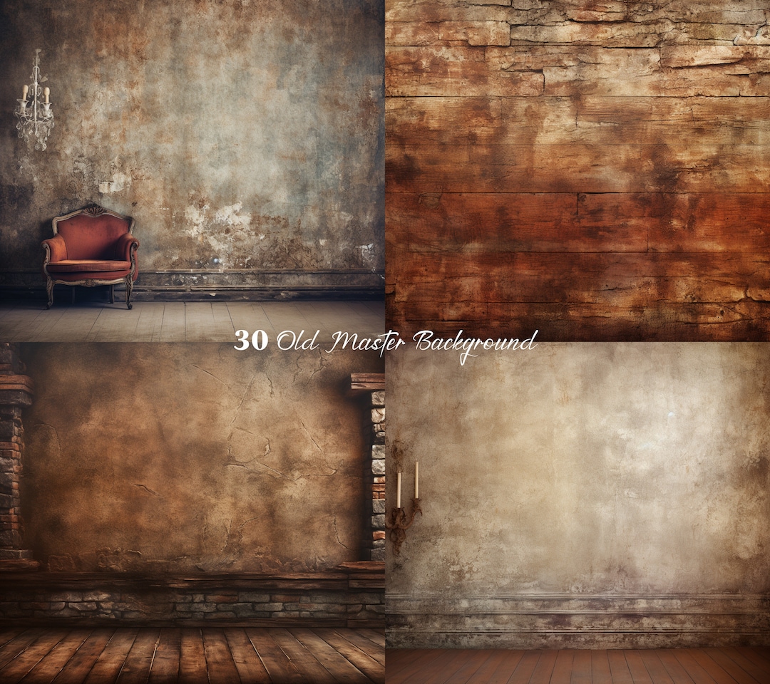 30 Old Master Background, Vertical Portrait Background, Portrait Studio Backdrop, Grunge ...