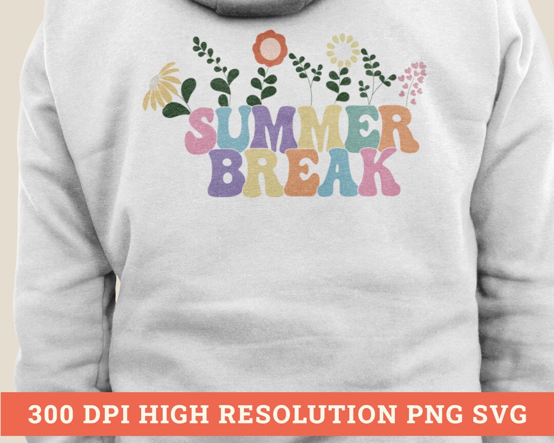 Summer Break Colourful Svg-png, Summer Svg, Beach Vacation Svg, Beach ...