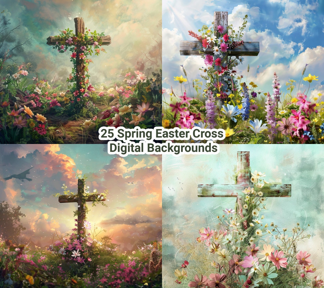 25 Easter Christian Crucifix Cross Backgrounds, Easter Cross Backdrops ...