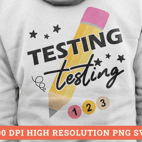 Teacher Testing Svg - Etsy