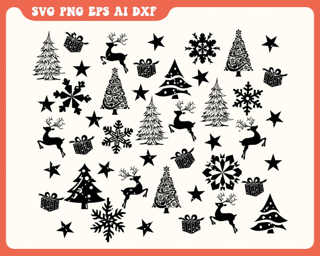 Christmas Pattern SVG PNG Christmas Svg Christmas - Etsy