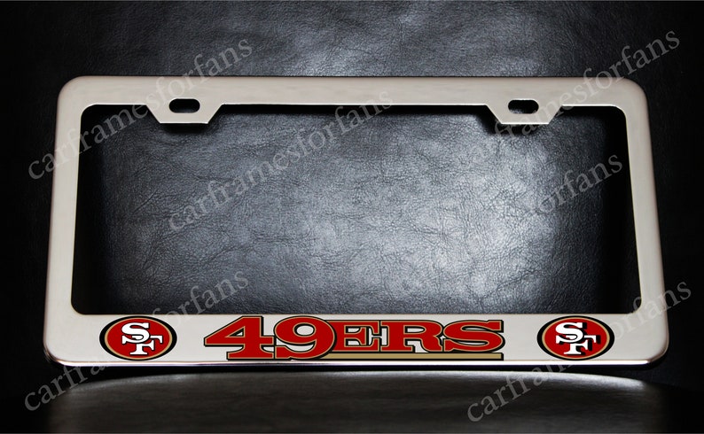 San Francisco 49ers License Plate Frame Custom Made of - Etsy