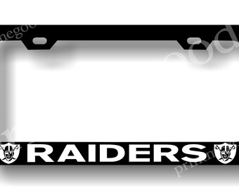 Raiders License Plate Frame - Etsy