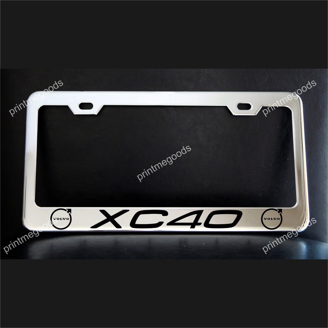 VOLVO XC40 License Plate Frame Custom Made of Chrome Plated Metal - Etsy